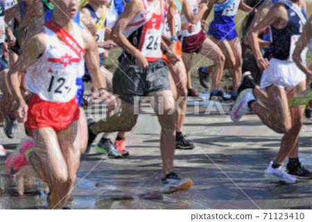 Ekiden - Stock Illustration [71123410] - PIXTA