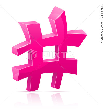 icon hashtag mark sign graphic elements for... - Stock Illustration ...