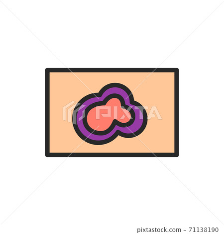 Bruise disease color line icon. Isolated vector... - Stock Illustration ...