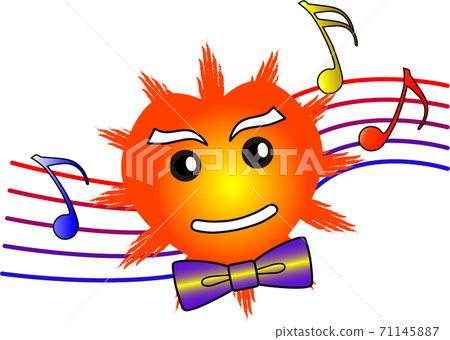 solar, sun, cartoon character - Stock Illustration [71145887] - PIXTA