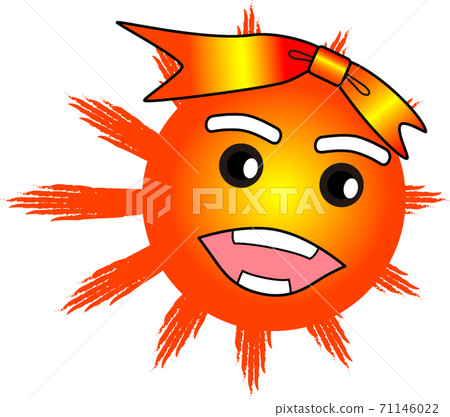 solar, sun, cartoon character - Stock Illustration [71146022] - PIXTA