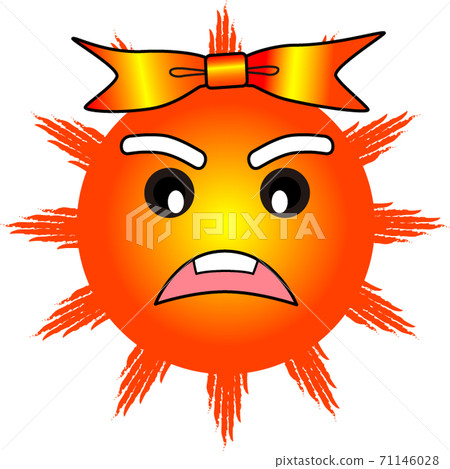 solar, sun, cartoon character - Stock Illustration [71146028] - PIXTA