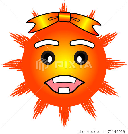 solar, sun, cartoon character - Stock Illustration [71146029] - PIXTA