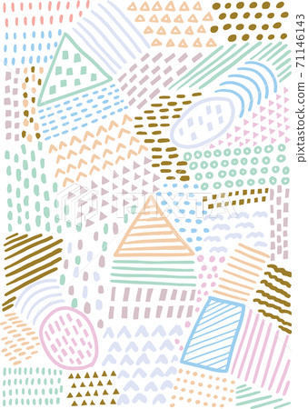 Fun pattern_hand drawn 01 - Stock Illustration [71146143] - PIXTA
