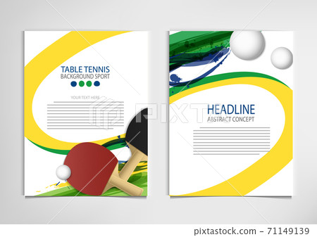 Ping Pong or table Tennis tournament. poster or... - Stock Illustration ...