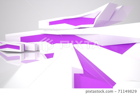 The abstract architecture of the building with... - Stock Illustration ...