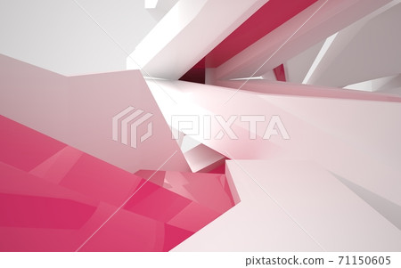 Abstract architecture of the building with red... - Stock Illustration ...