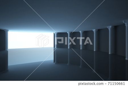 An abstAn abstract interior circular atrium... - Stock Illustration ...