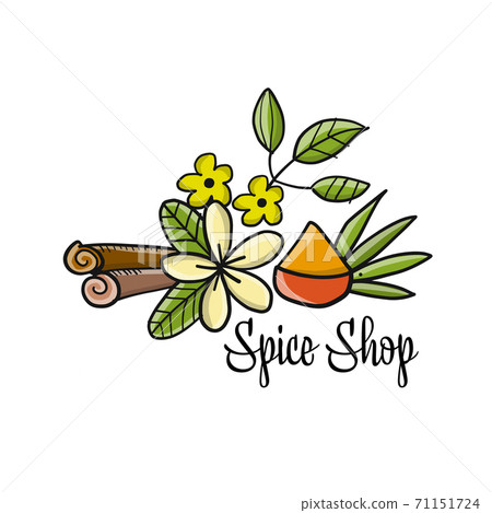 Design background for spice shop - Stock Illustration [71151724] - PIXTA