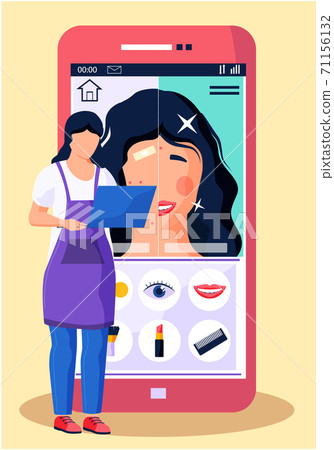 Smartphone screen with modern multimedia... - Stock Illustration ...