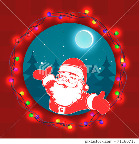 Christmas composition element.Round pattern...-插圖素材 [71160713] - PIXTA圖庫
