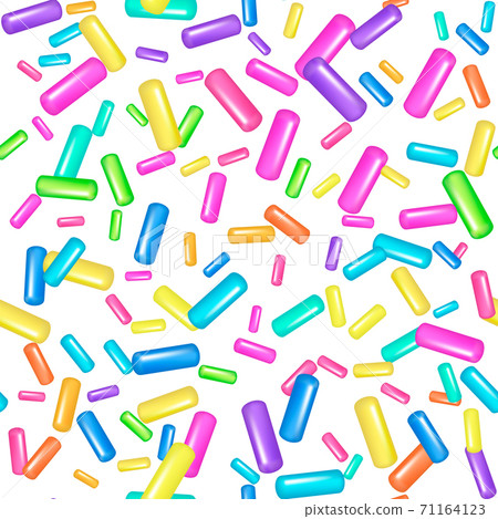 Sprinkle with grains of desserts. Seamless... - Stock Illustration ...