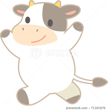 Cow walking - Stock Illustration [71165876] - PIXTA