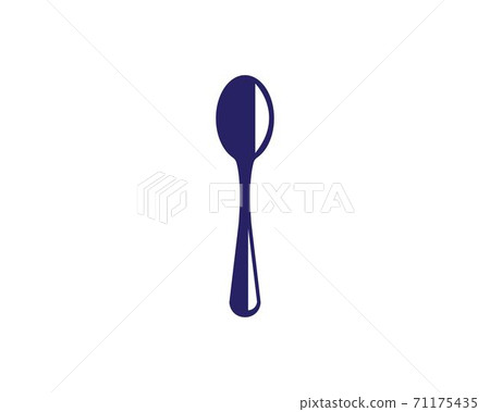 spoon logo vector illustration - Stock Illustration [71175435] - PIXTA