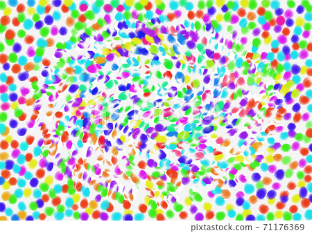 Colorful pointillism background - Stock Illustration [71176369] - PIXTA