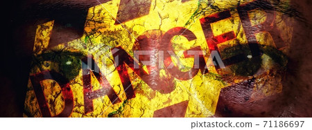 Abstract background of warning sign - Stock Illustration [71186697] - PIXTA
