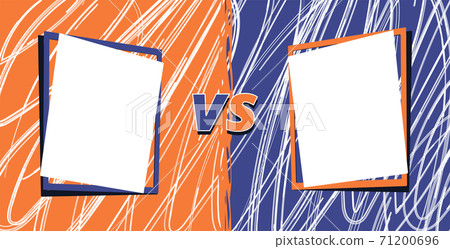 Vs template. Versus comparison blank.... - Stock Illustration [71200696 ...