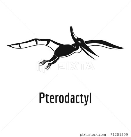 Pterodactyl icon, simple style. - Stock Illustration [71201399] - PIXTA