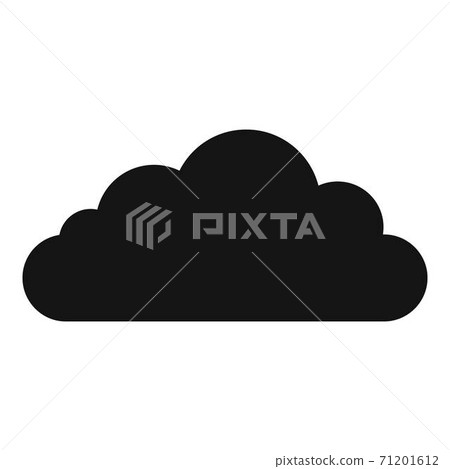 Bottom cloud icon, simple style. - Stock Illustration [71201612] - PIXTA