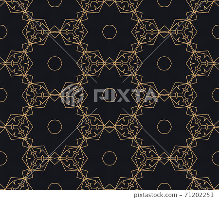 Regal pattern with golden and black color,... - Stock Illustration ...
