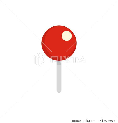 Attachment pin icon, flat style. - Stock Illustration [71202698] - PIXTA