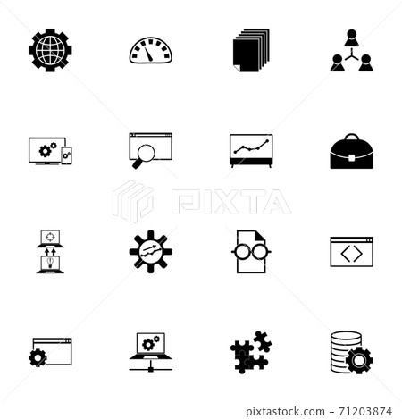 Development - Flat Vector Icons - Stock Illustration [71203874] - PIXTA