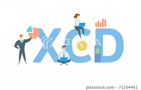 XCD, Eastern Caribbean dollar. Concept with... - Stock Illustration ...