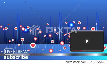 Video screen play button, Streaming preview... - Stock Illustration ...