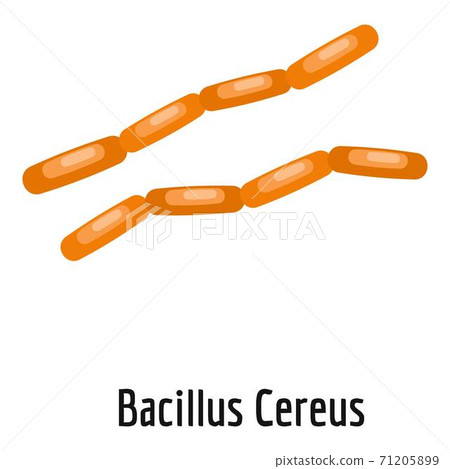 Bacillus cereus icon, cartoon style. - Stock Illustration [71205899 ...
