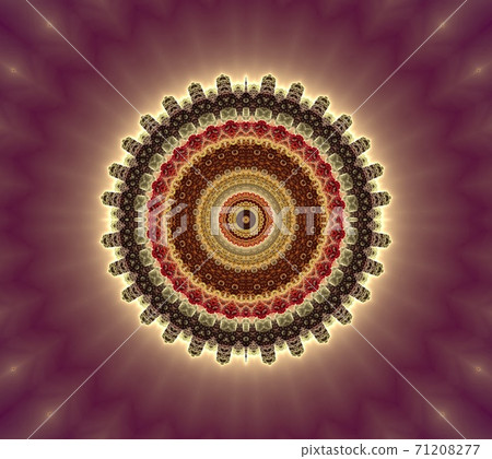 Gold colorful seamless radial pattern with... - Stock Illustration ...