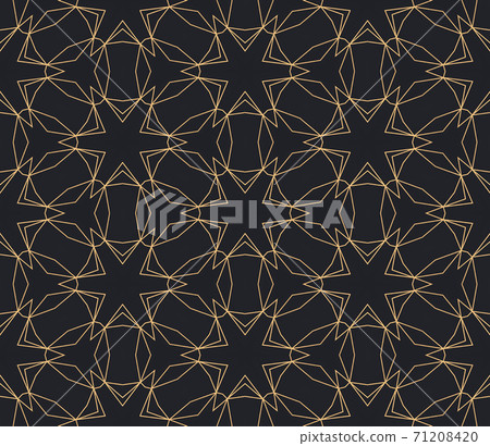 Regal pattern with golden and black color,... - Stock Illustration ...