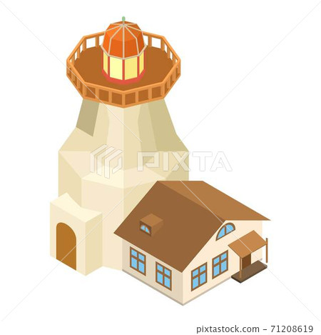 Beacon tower icon, isometric style - Stock Illustration [71208619] - PIXTA