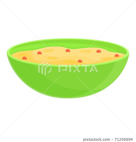 Breakfast berry muesli icon, cartoon style - Stock Illustration ...