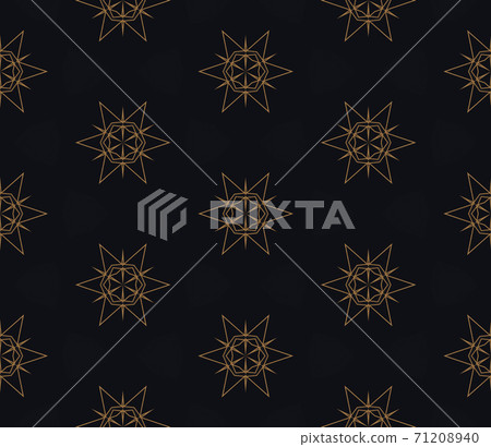 Regal pattern with golden and black color,... - Stock Illustration ...