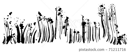 Calligraphy splash handwriting brush illustration - Stock Illustration ...