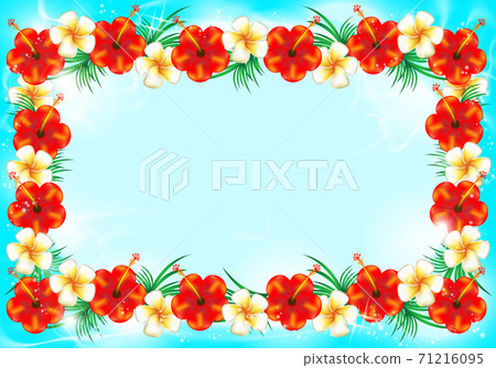 Hibiscus frame - Stock Illustration [71216095] - PIXTA