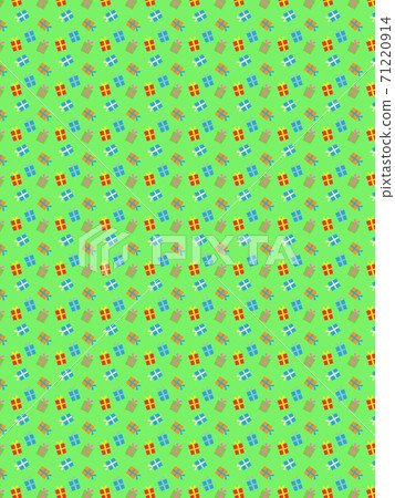 Present background Christmas color green - Stock Illustration [71220914 ...