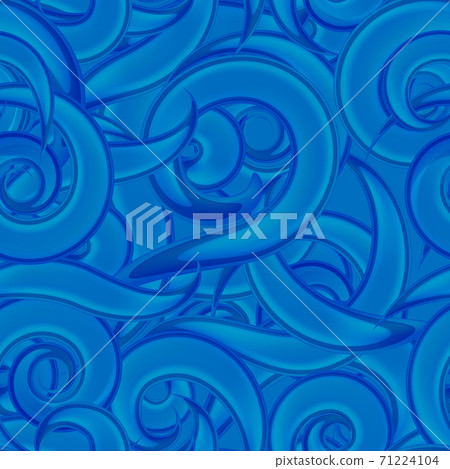 Vector seamless texture in blue. Stylized... - Stock Illustration ...