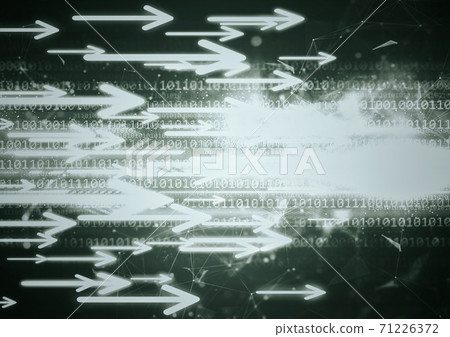 Multiple abstract light arrows in technology... - Stock Illustration ...