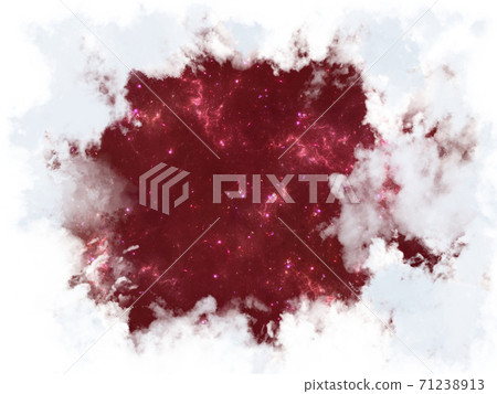 The night sky of another world seen through the... - Stock Illustration ...