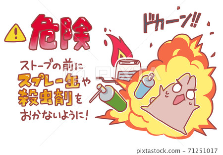 Precautionary statements to prevent ignition... - Stock Illustration ...