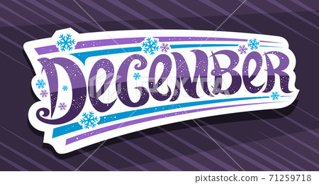 Vector banner for December - Stock Illustration [71259718] - PIXTA