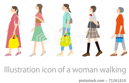 vector, vectors, walk - Stock Illustration [71261810] - PIXTA