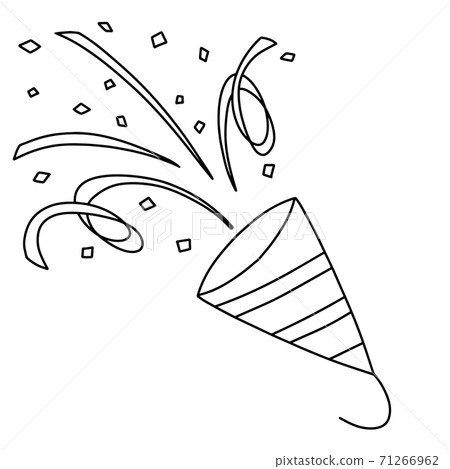 Cracker cute line art - Stock Illustration [71266962] - PIXTA