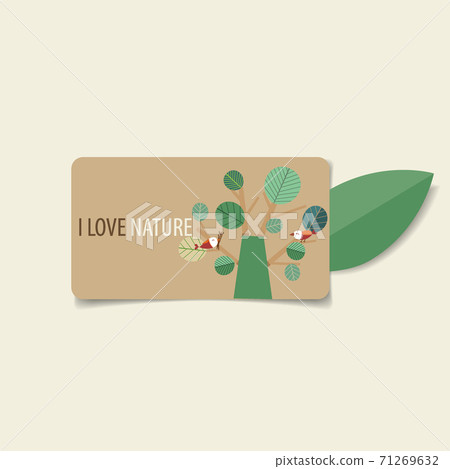 Nature banner. Green Eco Earth with trees,... - Stock Illustration ...