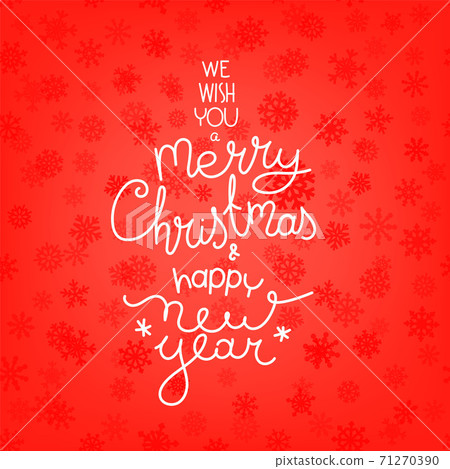 We wish you a Merry Christmas and Happy new year - Stock Illustration ...