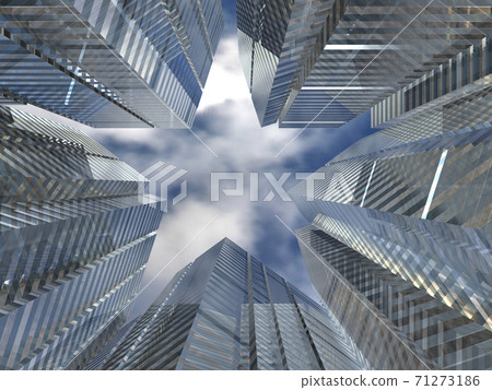 Image of a building town where the sky looking... - Stock Illustration ...