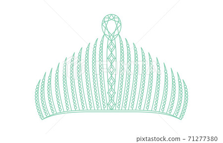 Tiara line art illustration_23 - Stock Illustration [71277380] - PIXTA