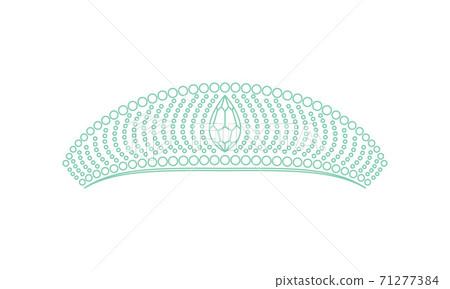 Tiara line art illustration_20 - Stock Illustration [71277384] - PIXTA