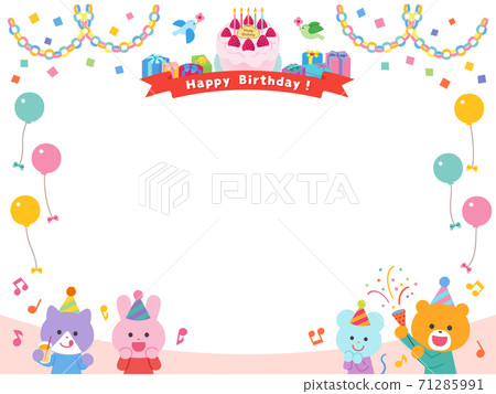 Animals / frames for birthday parties - Stock Illustration [71285991 ...